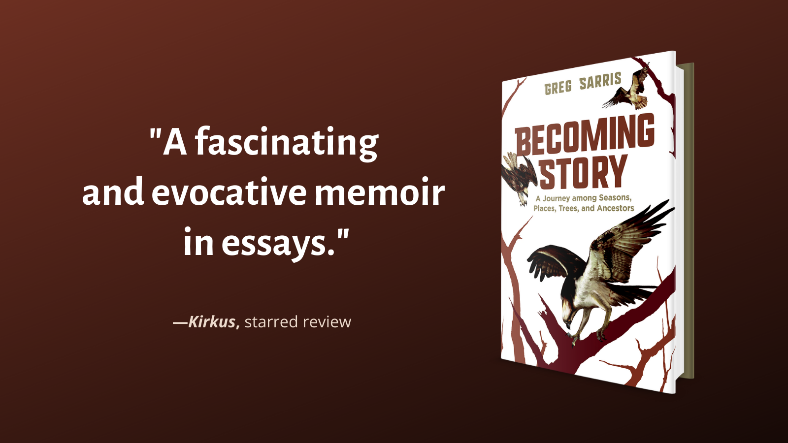 Becoming Story Book Launch with Greg Sarris | Heyday